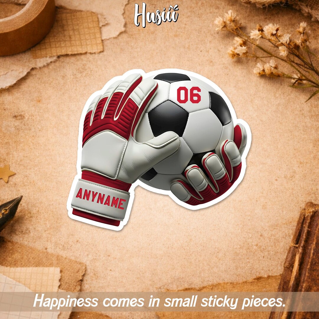 Custom Soccer Goal Keeper Name Sticker, Personalized Soccer Goalie ...