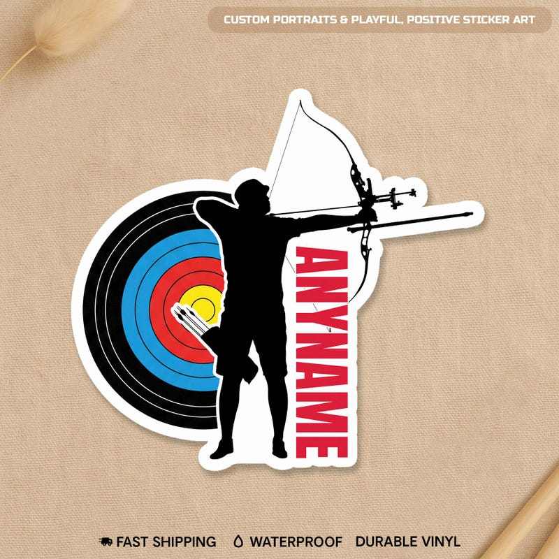 Custom Archery Sticker - Etsy