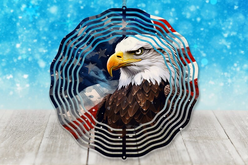 Eagle American Flag Wind Spinner PNG American Flag Eagle - Etsy
