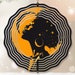 Black African American Afro Girl Wind Spinner PNG, Wind Spinner ...