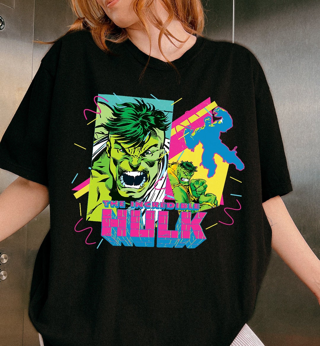 Marvel the Incredible Hulk Retro 90s T-shirt, Marvel Avengers Shirt ...