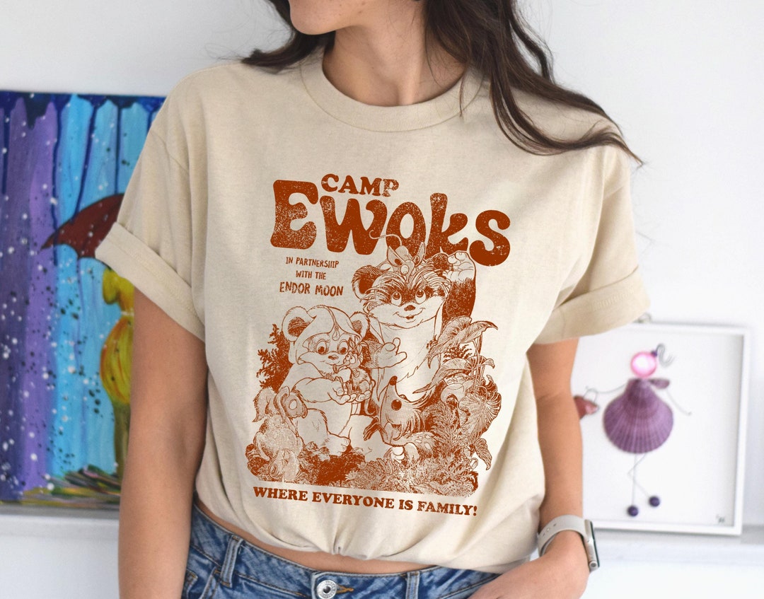 Retro 90s Star Wars Camp Ewoks Bear Shirt, Endor National Park Ewoks ...