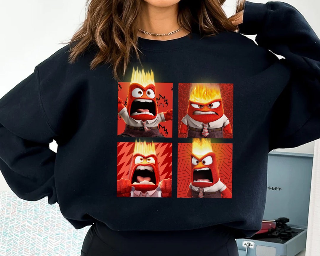 Disney Inside Out Anger Shirt, Pixar Inside Out Feelings T-shirt ...
