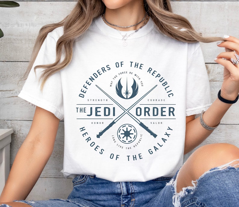 Star Wars the Clone Wars Jedi Order Emblem Graphic Shirt, Retro Star ...