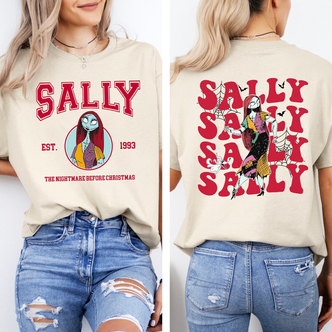 Disney Sally the Nightmare Before Christmas Characters Group Shirt ...