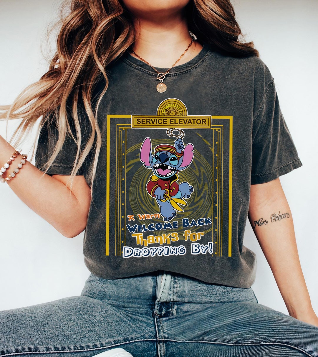 Disney Stitch the Twilight Zone Tower of Terror Halloween Shirt, Lilo ...