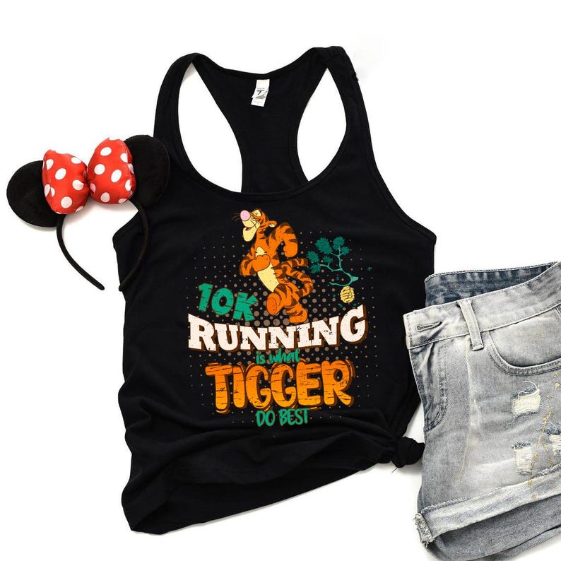 Rundisney Spring Time Surprise 10K Pooh and Tigger Couple T-shirt ...