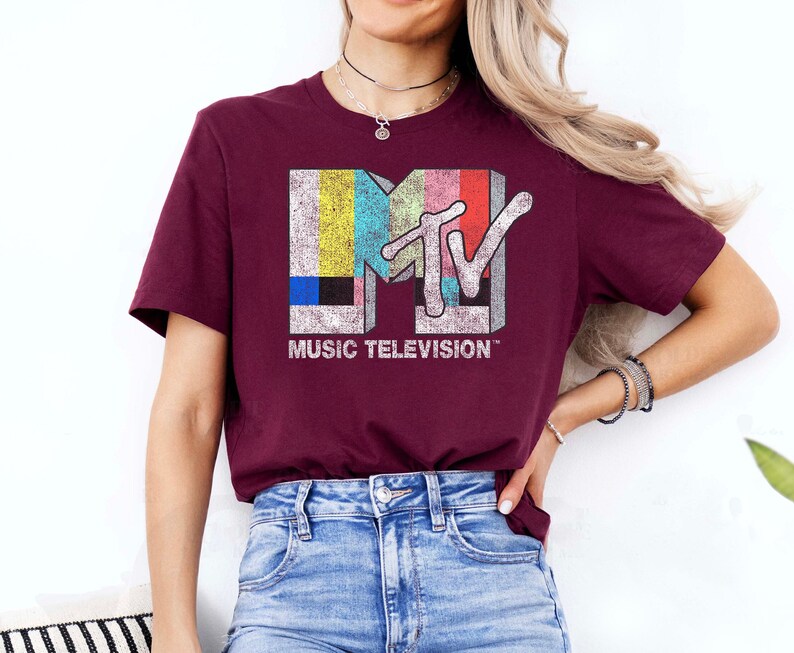 Classic MTV Music Television Signal Logo T-shirt, MTV Logo Shirt, MTV ...