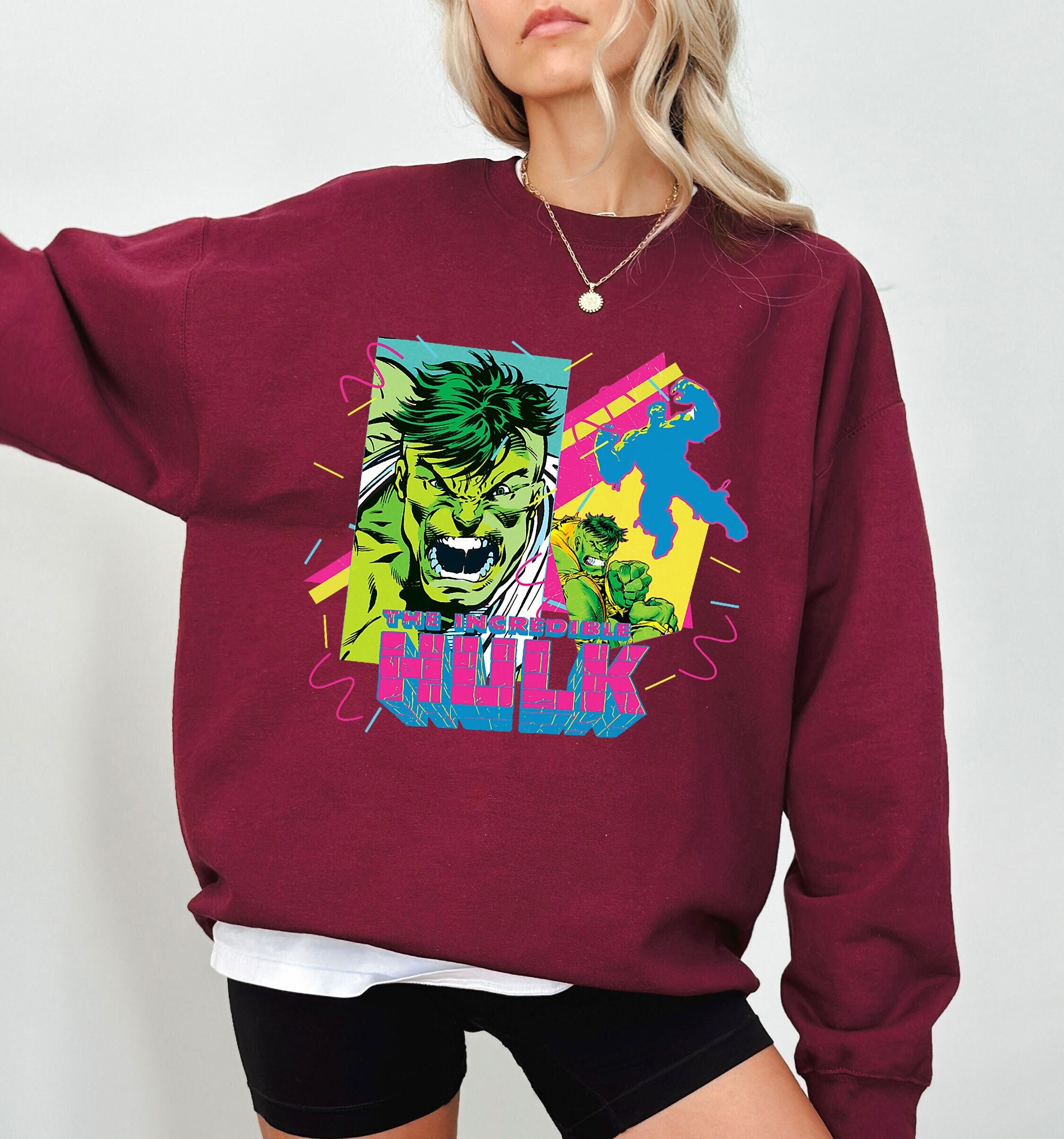 Marvel the Incredible Hulk Retro 90s T-shirt, Marvel Avengers Shirt ...