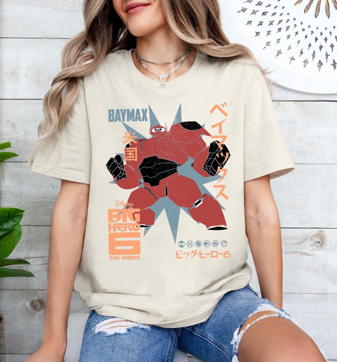 Disney Big Hero 6 TV Series Baymax Poster Graphic Shirt, Disneyland ...