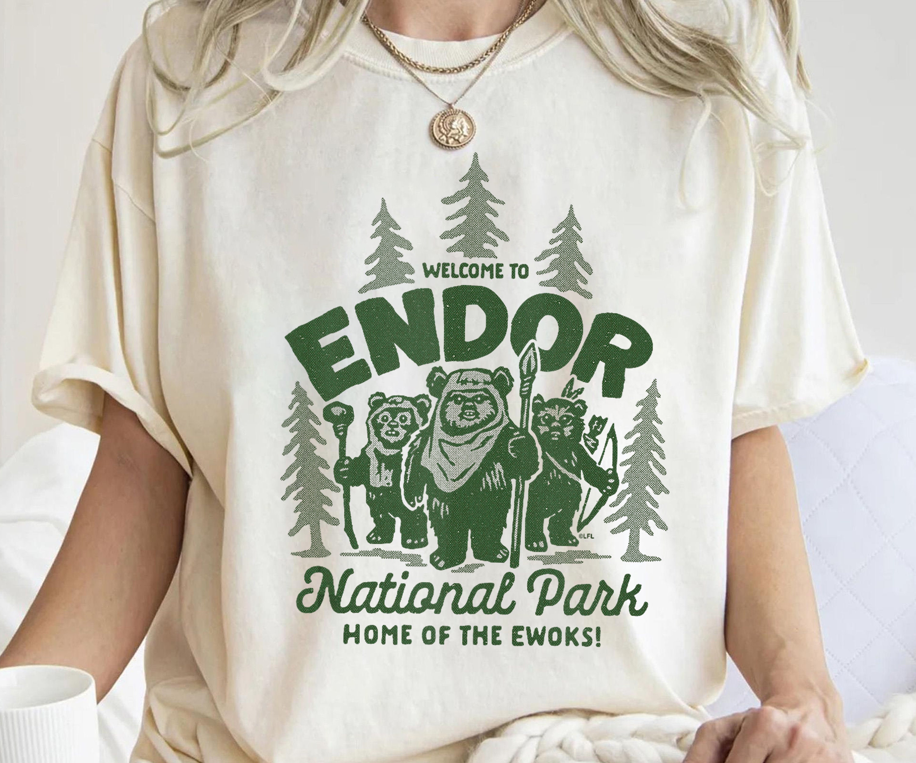 Retro 90s Star Wars Ewoks Endor Forest Summer Camp Shirt, Endor ...