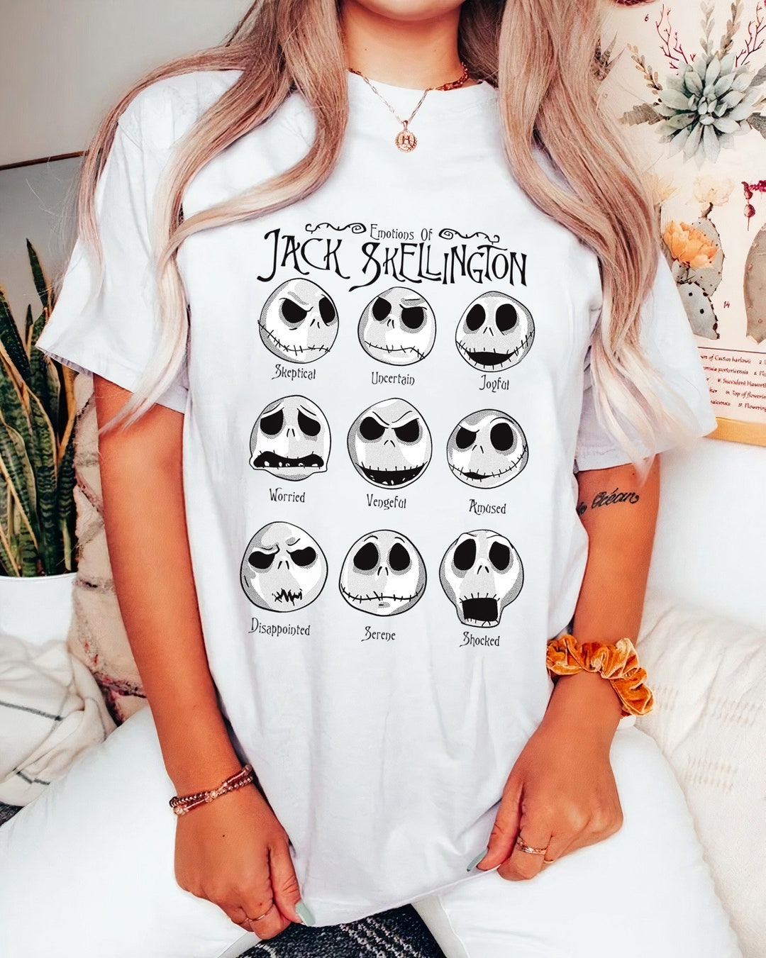 Disney the Nightmare Before Christmas Emotional Jack T-shirt, Jack ...