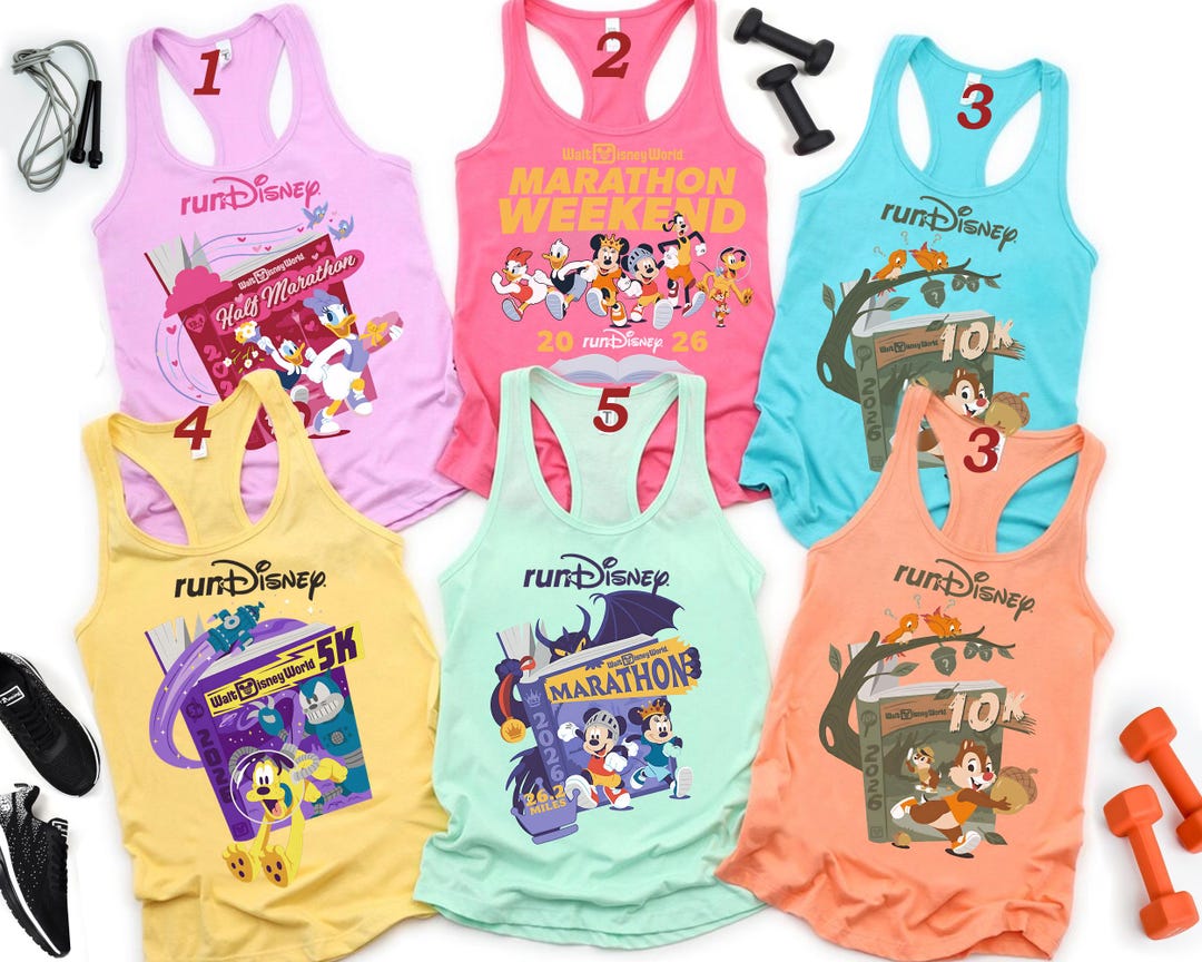 Rundisney WDW Marathon Weekend 2026 Tank Top, Every Mile is Magic Retro ...