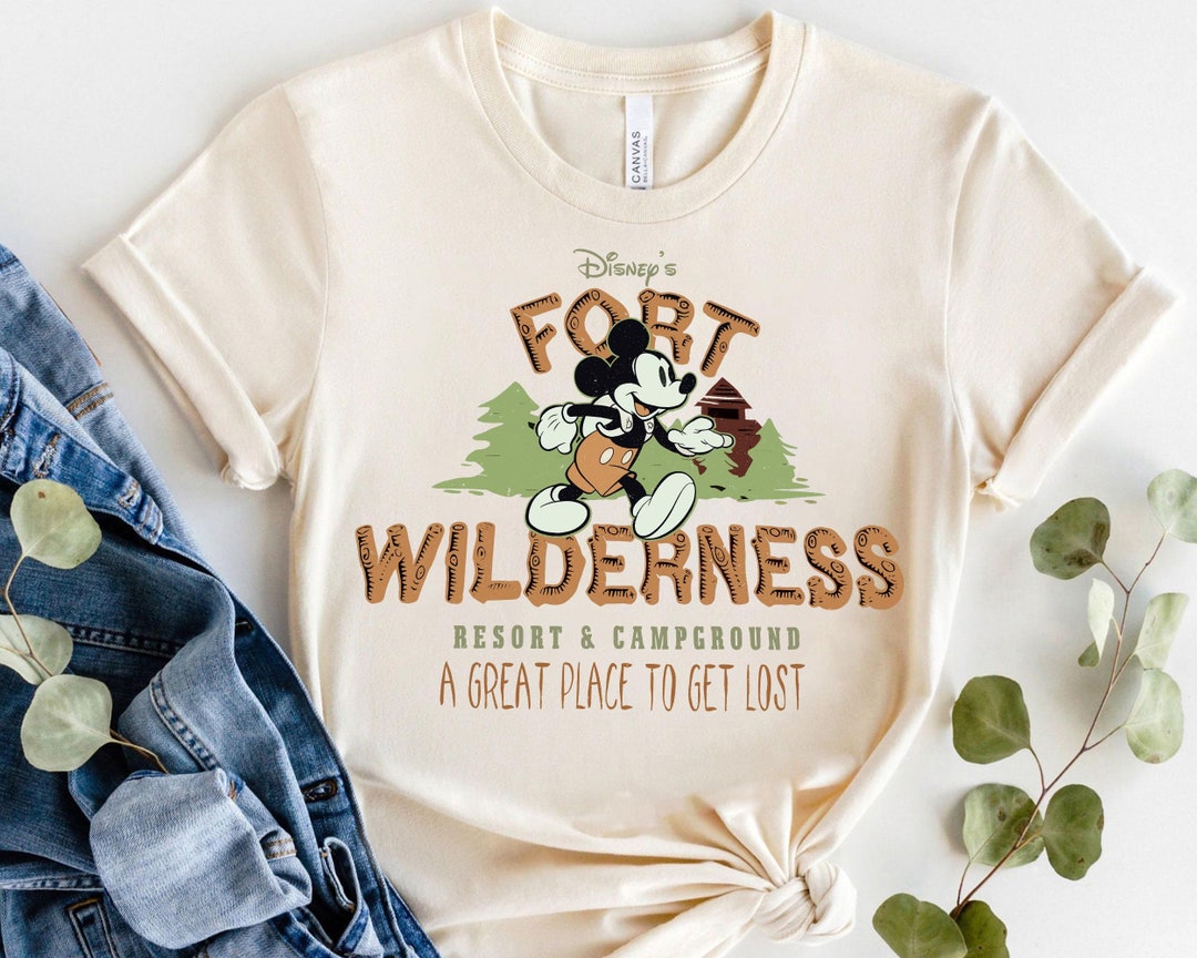 Disney Mickey Fort Wilderness Resort Campground T Shirt , WDW ...