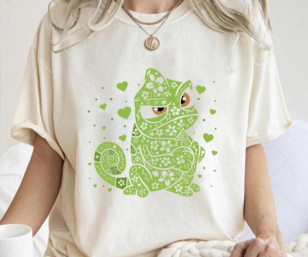 Disney Tangled Flower Pascal T-shirt, Cute Pascal Rapunzel Shirt ...