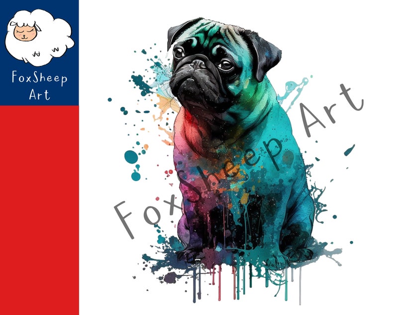 9 Pug Dog Clipart High-quality PNG Image, Print, Paper, Art, Craft ...