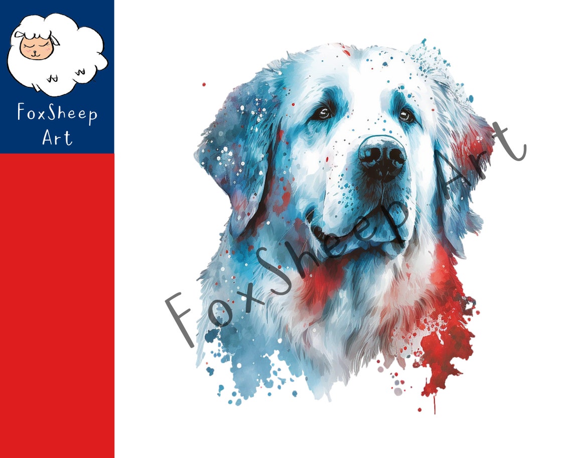 9 Great Pyrenees Dog Clipart High-quality PNG Image, Print, Paper, Art ...