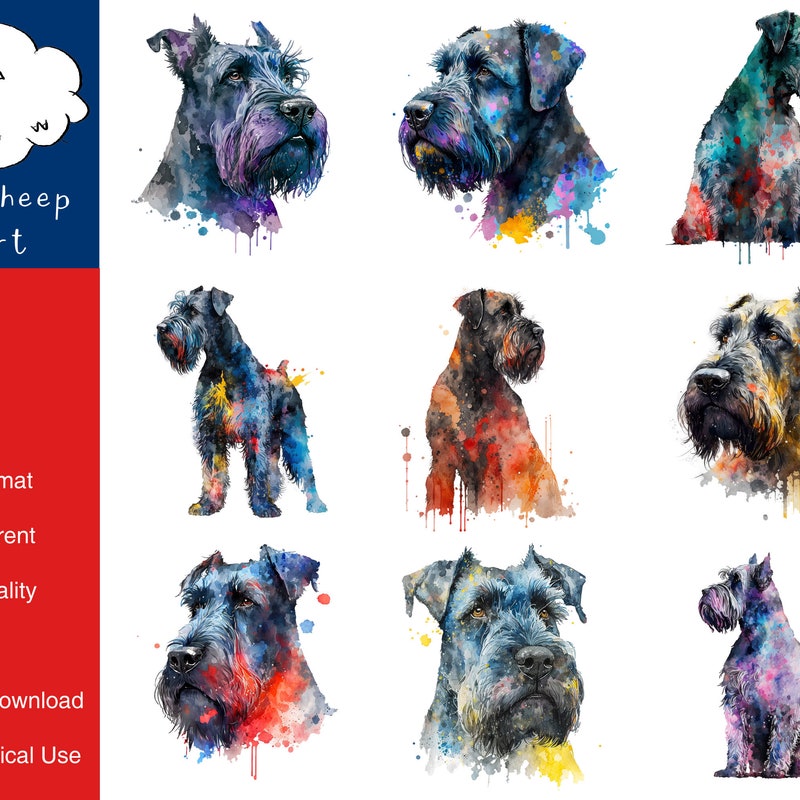 Schnauzer Art Print - Etsy