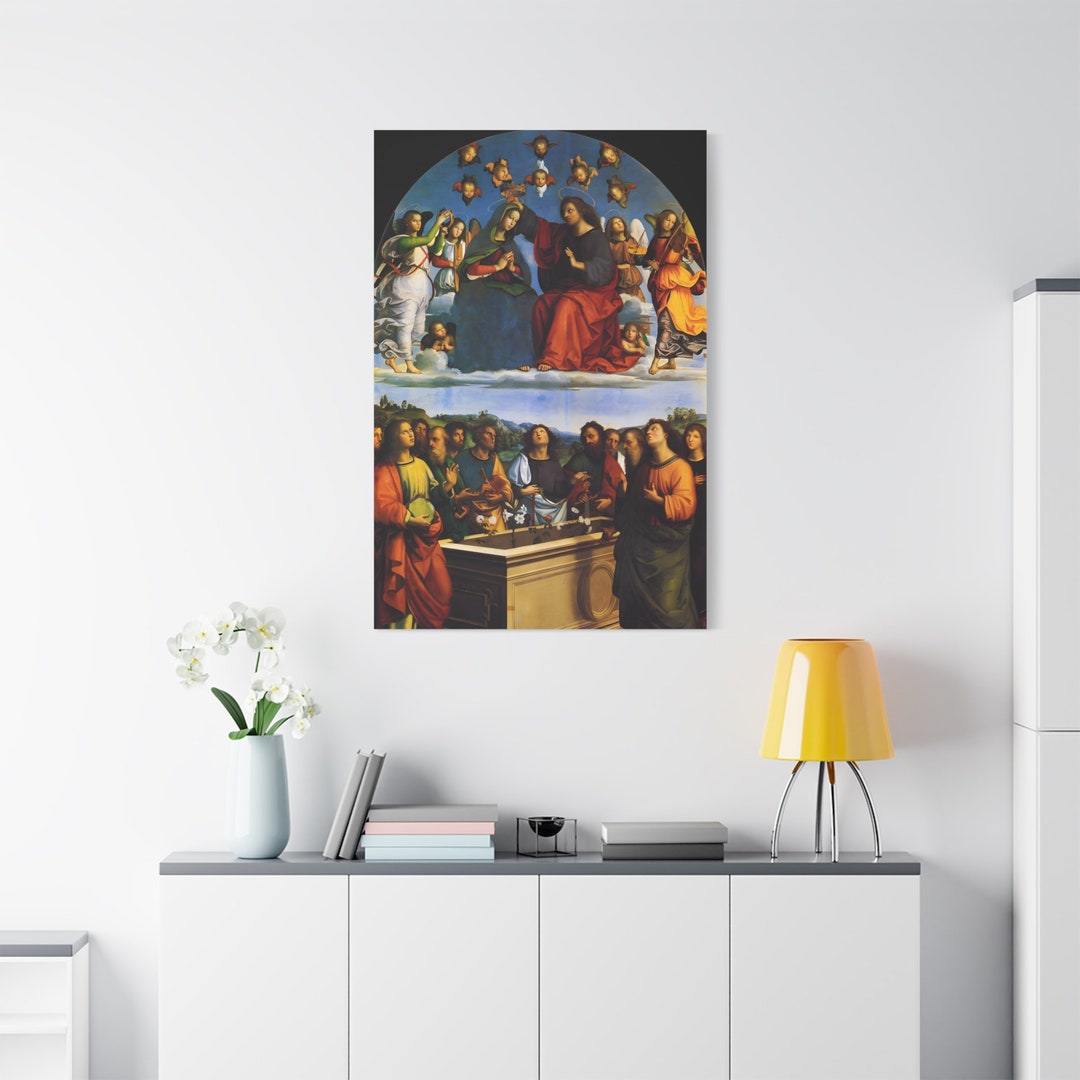 The Crowning of the Virgin Oddi Altarpiece by Raphael Canvas High ...
