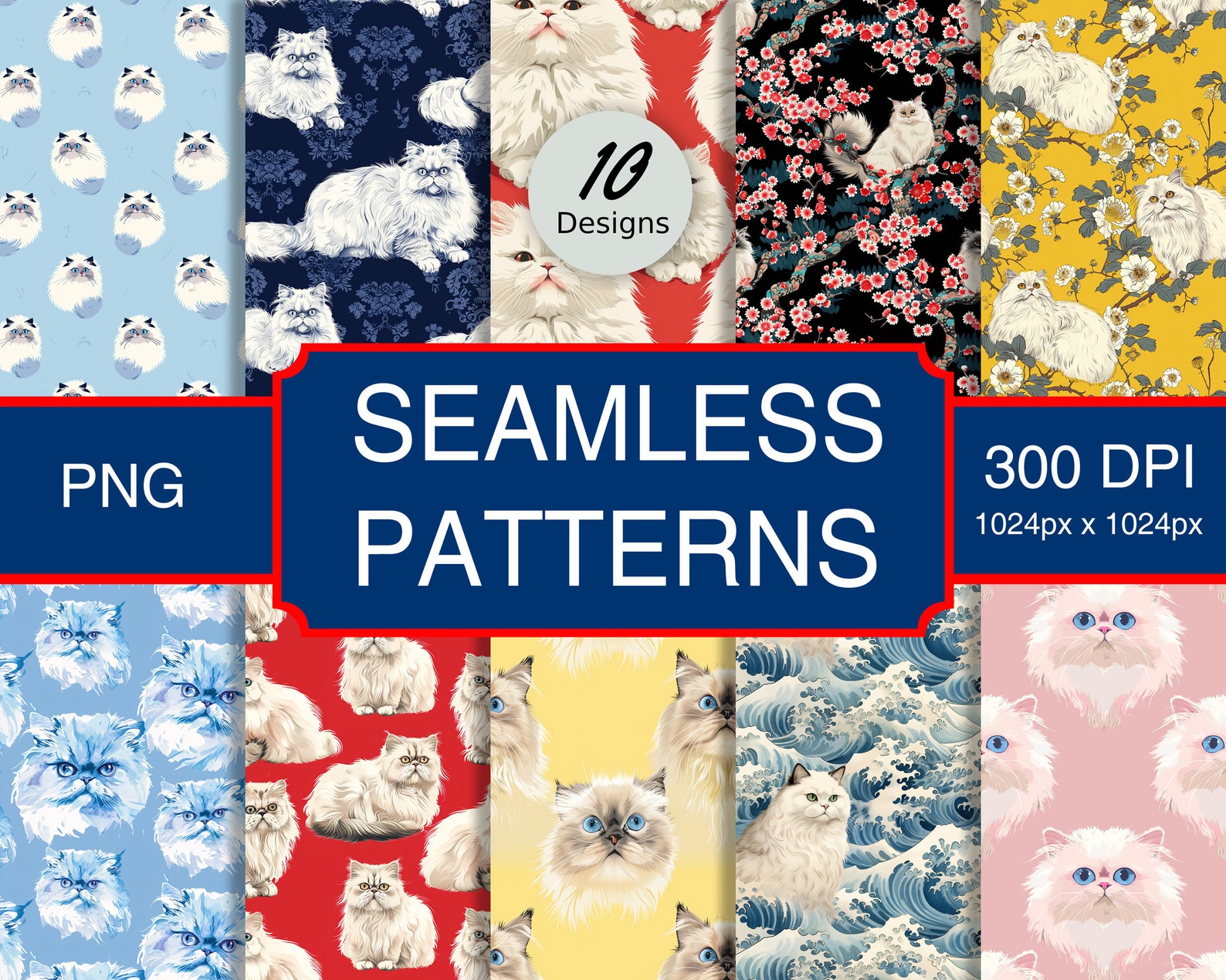 Himalayan Colorpoint Persian Cat Pattern #A1 Pattern High-quality Png ...