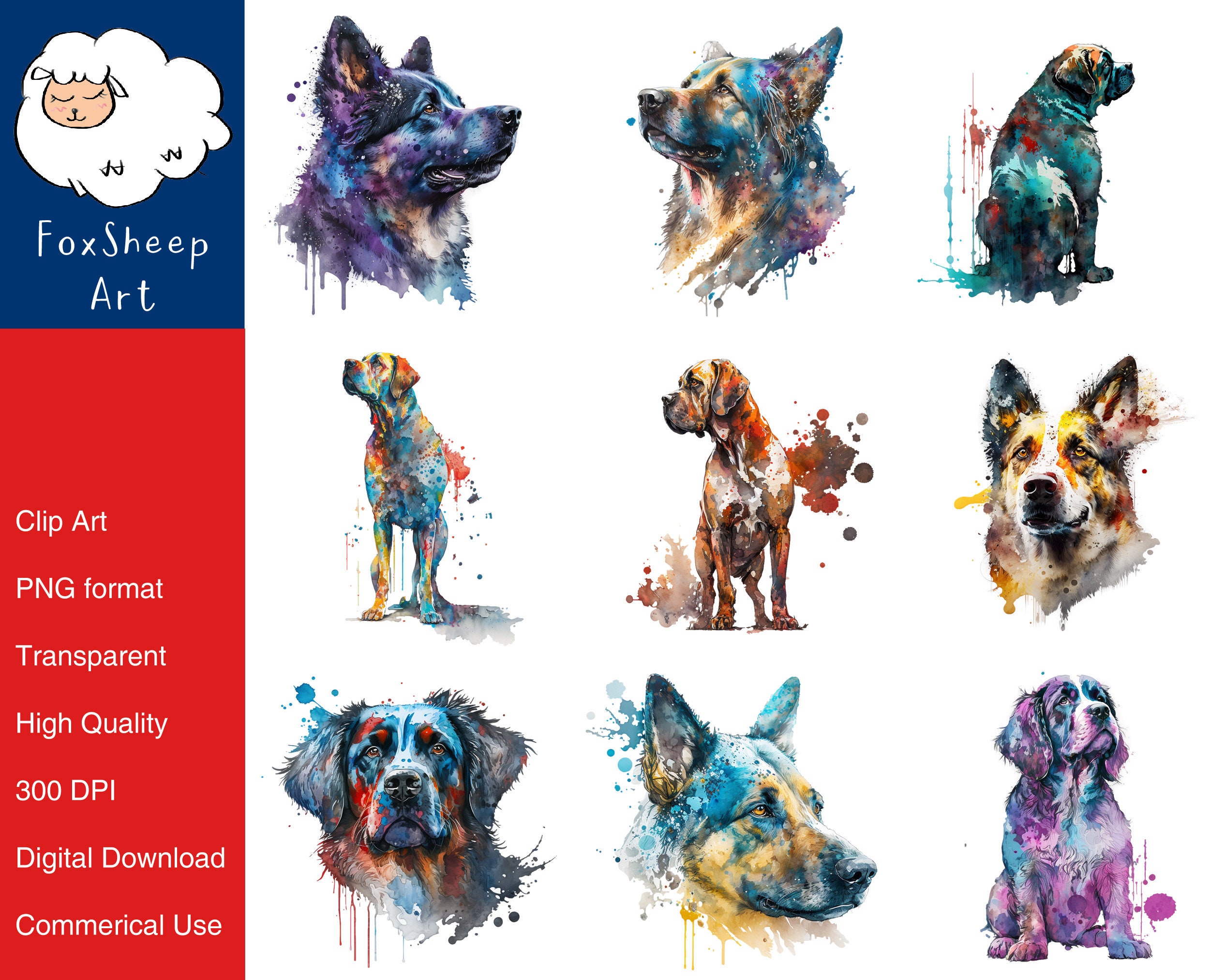 9 Kai Ken Dog Clipart High-quality PNG Image, Print, Paper, Art, Craft ...