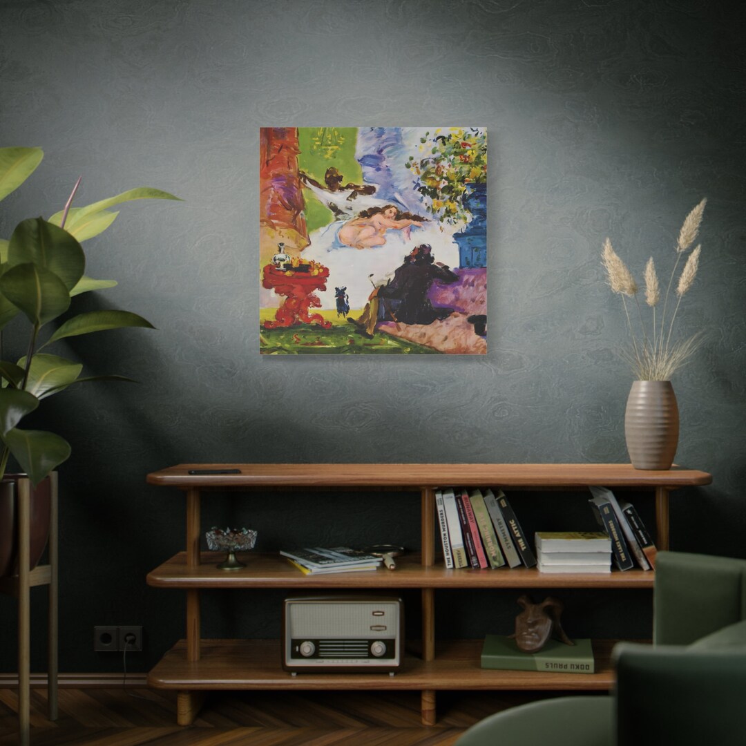 A Modern Olympia by Paul Cézanne Canvas High-quality Wall Art Painting ...