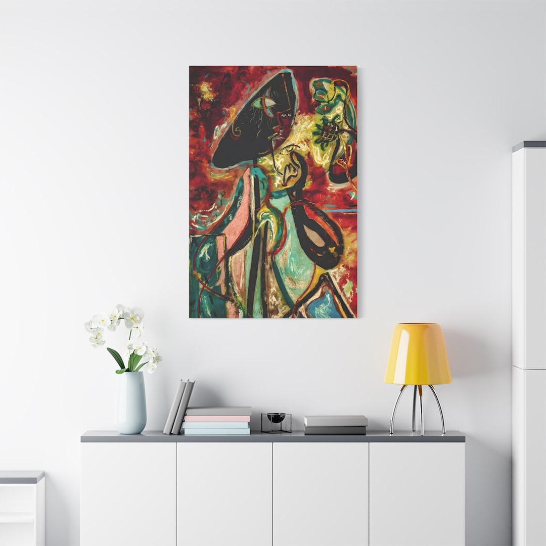 Moon Woman by Jackson Pollock Canvas High-quality Wall Art Painting ...