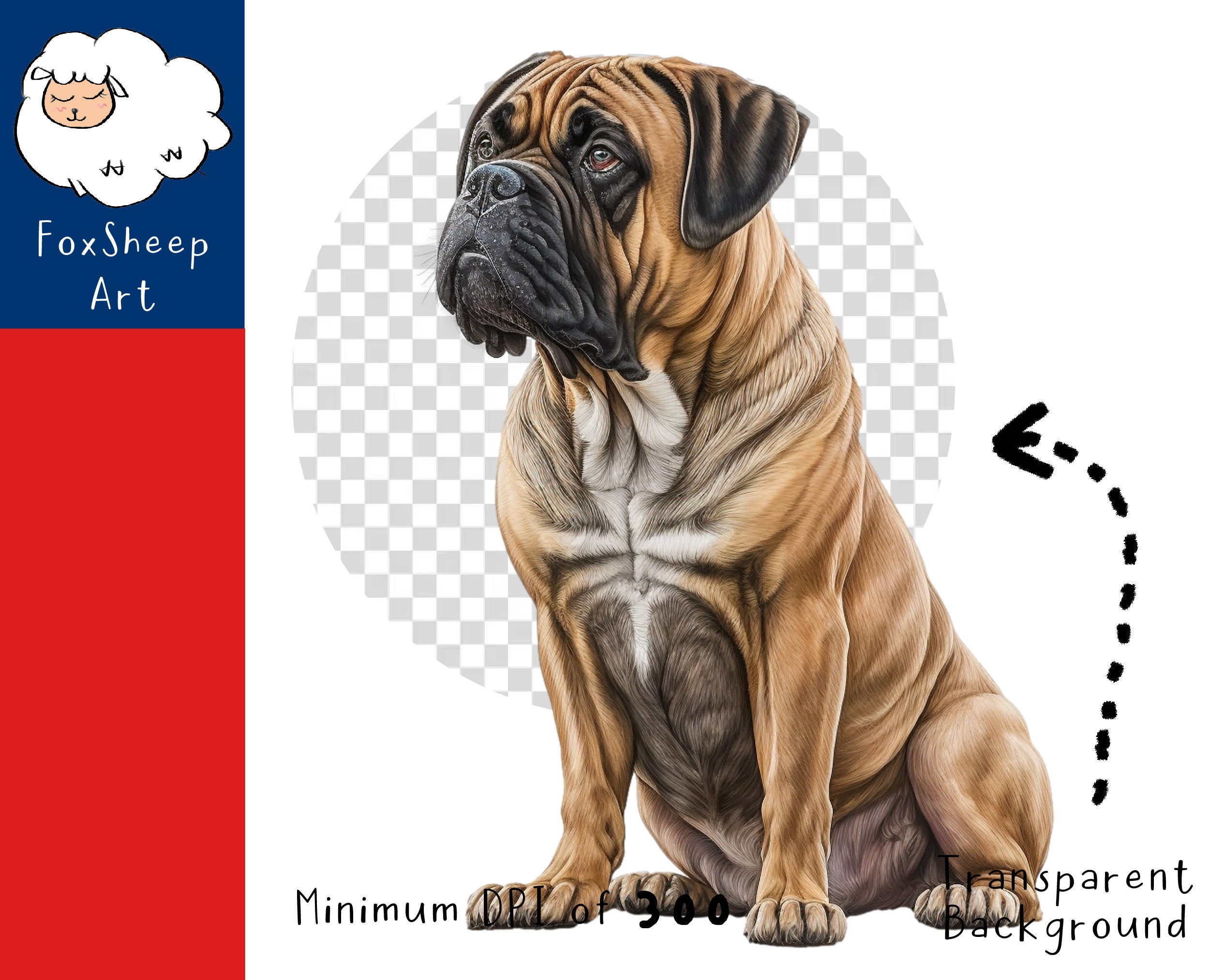 9 Bullmastiff Dog Clipart High-quality PNG Image, Print, Paper, Art ...