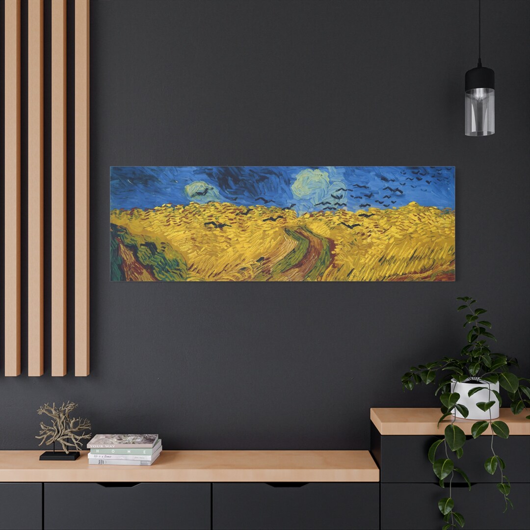 Wheatfield With Crows by Vincent Van Gogh Canvas High-quality Wall Art ...