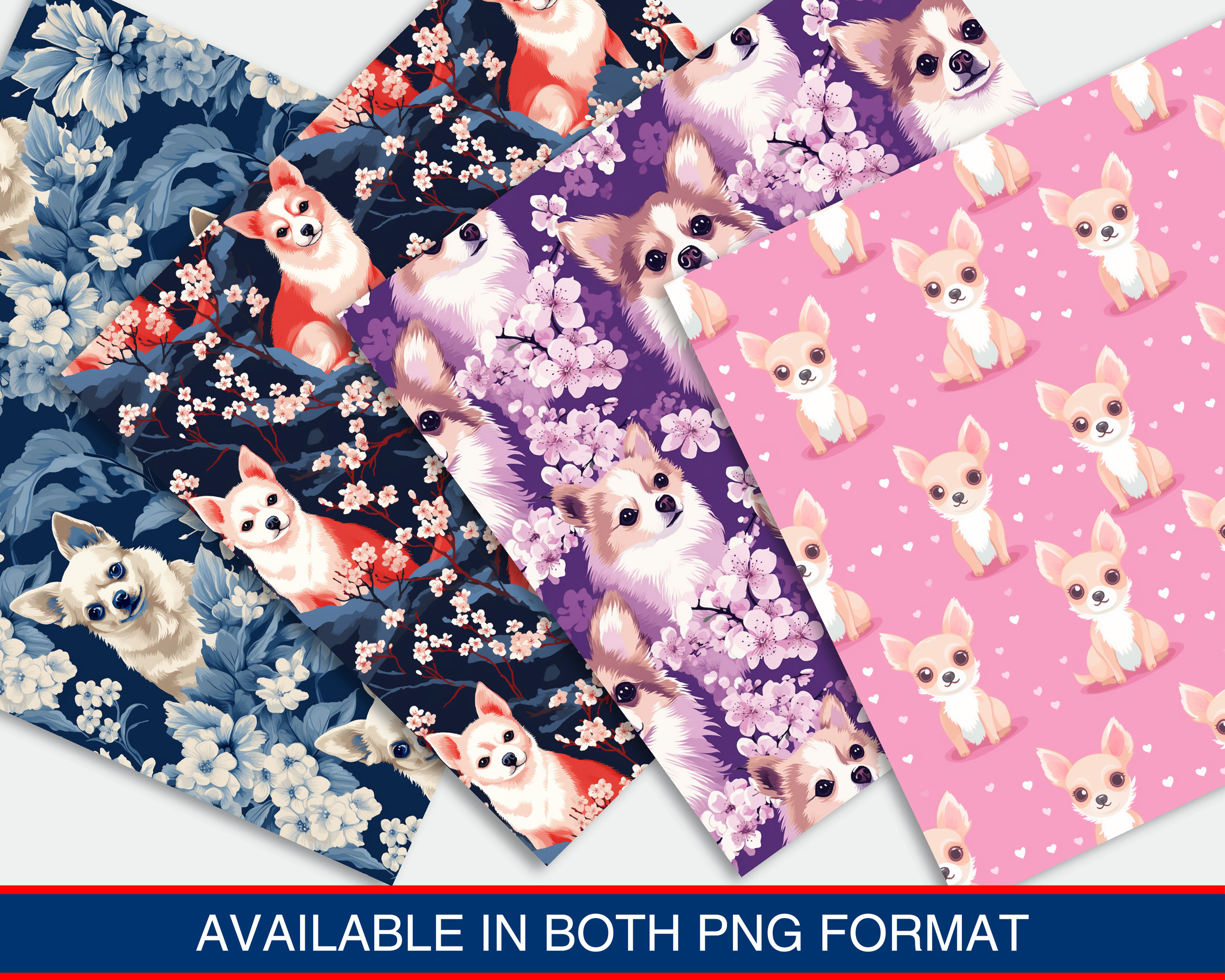 Cute Chihuahua Puppy Dog Canine Pattern #A1 Seamless Pattern High ...