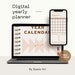 Digital Year Planner! Monthly Planner, Printable, Calendar, Fillable ...