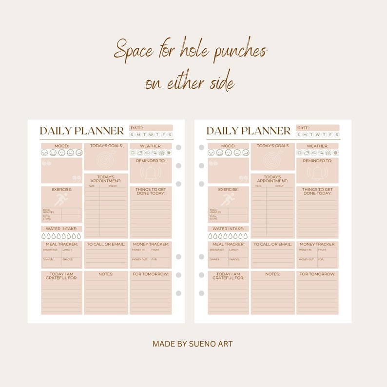 Your Daily Planner Chic Boho Design Digital Download to - Etsy