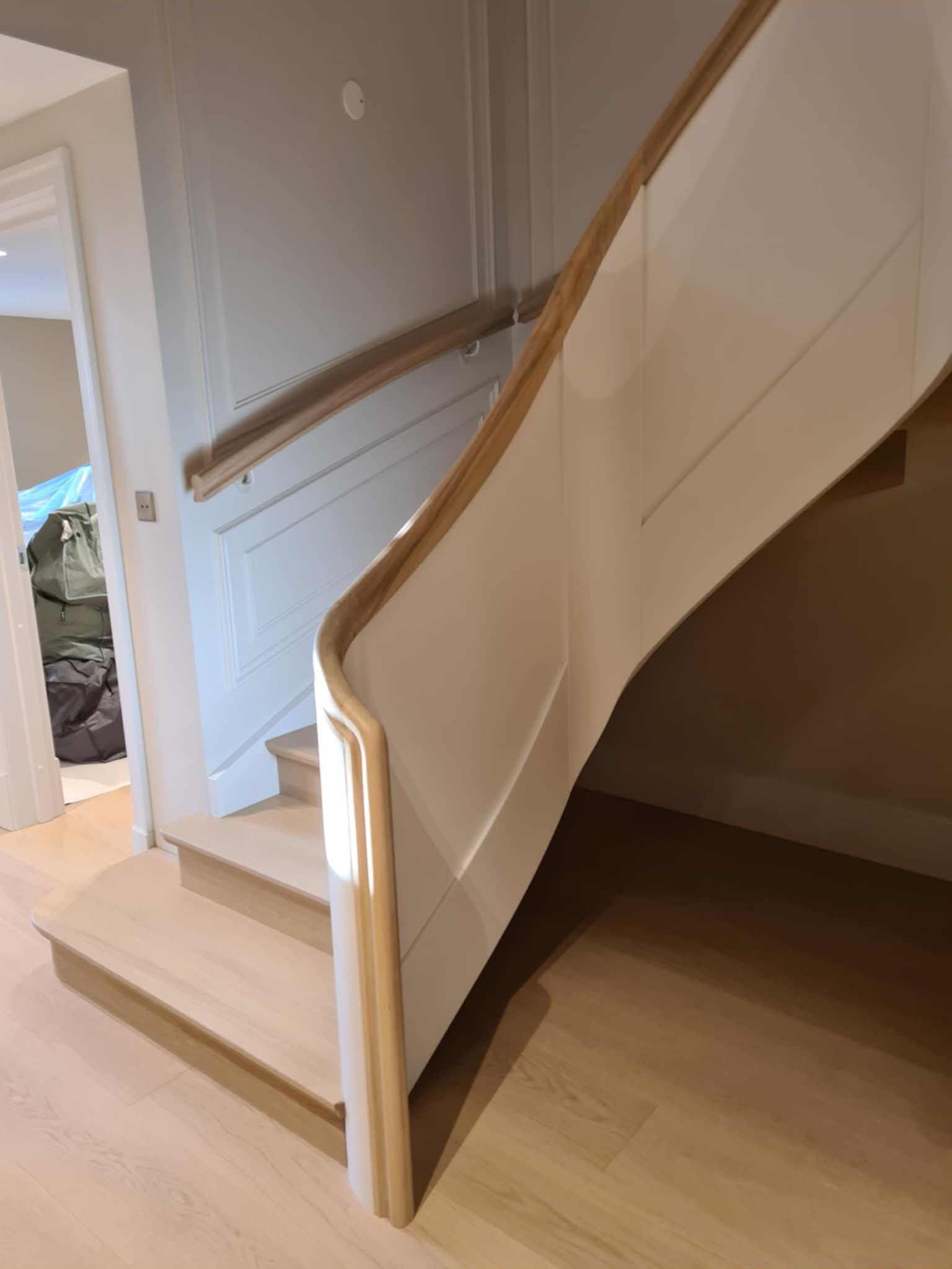 Modern Wooden Staircase Custom Made Stairs - Etsy UK