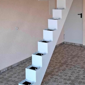 Modern Central Metal Stairway Base for Indoor Stairs - Etsy