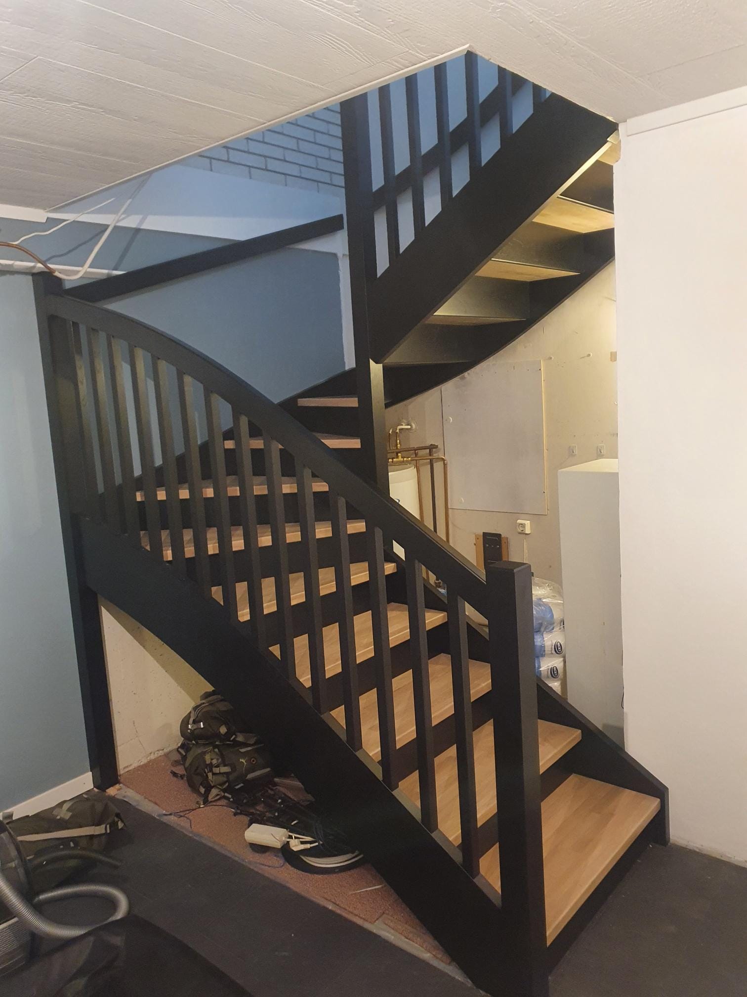 Modern Wooden Staircase Custom Made Stairs - Etsy UK