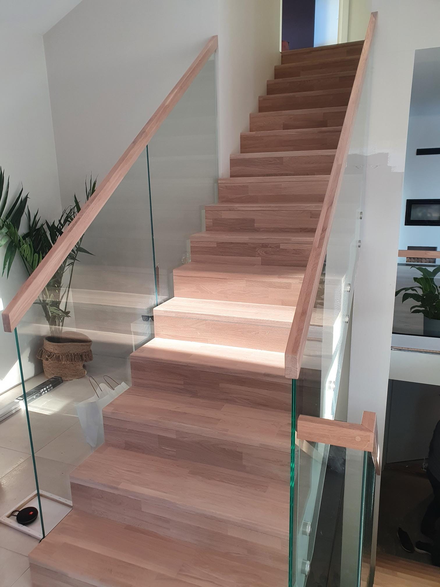 Modern Wooden Staircase Custom Made Stairs - Etsy UK