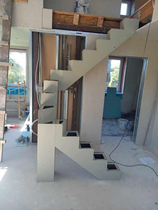 Modern Central Metal Stairway Base for Indoor Stairs - Etsy