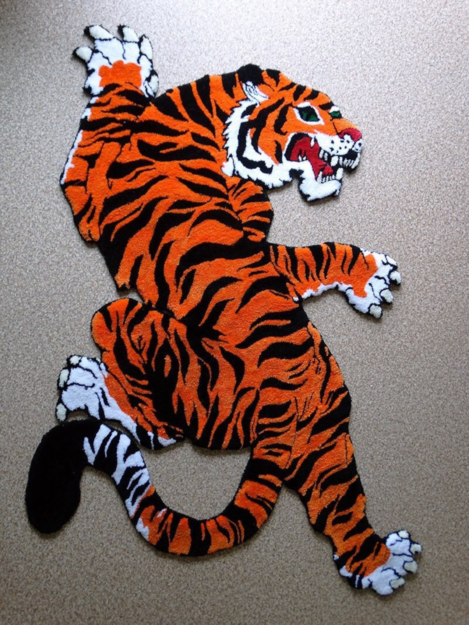 Tufted Rug "tiger" - Etsy