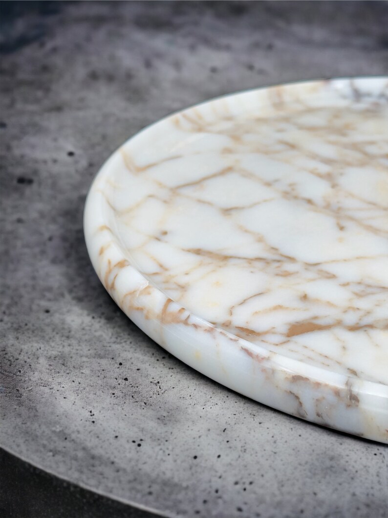 Luxury Marble Plate Marble Tray Serving Platter Hand Made - Etsy