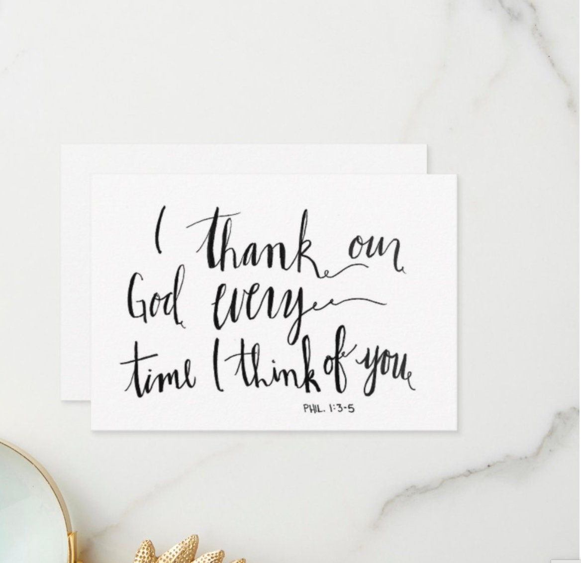 Christian Thank You Card - Etsy