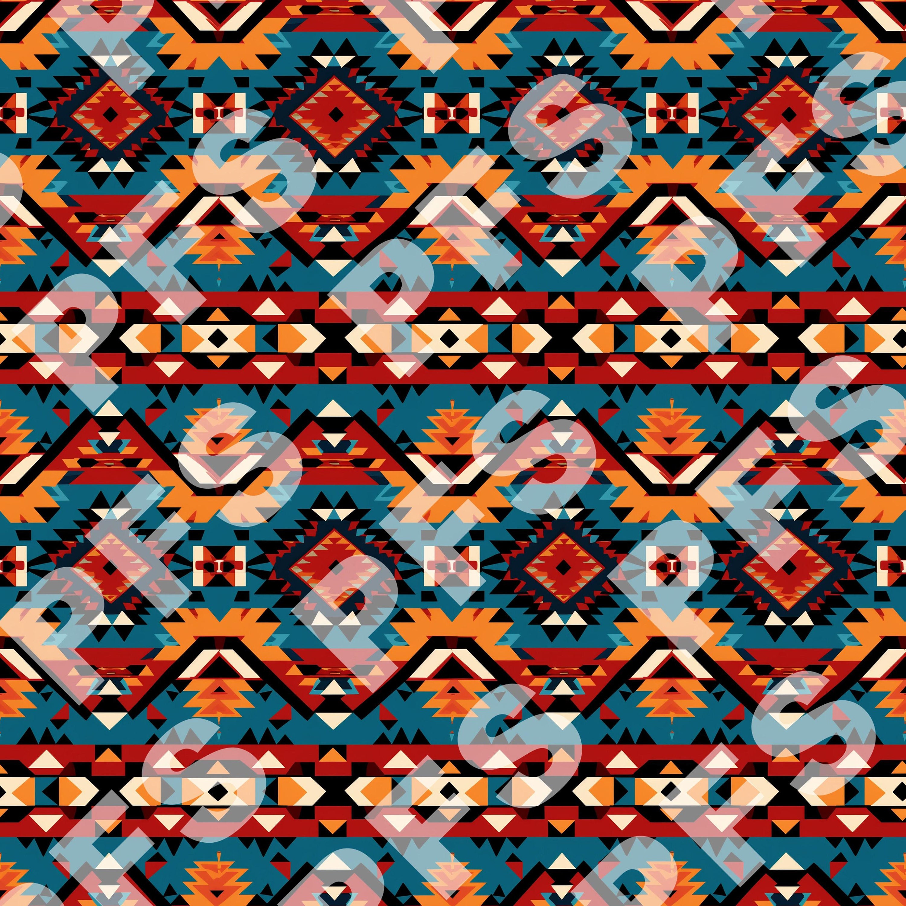 Traditional Aztec Patterns: 20 Digital Papers and Seamless - Etsy