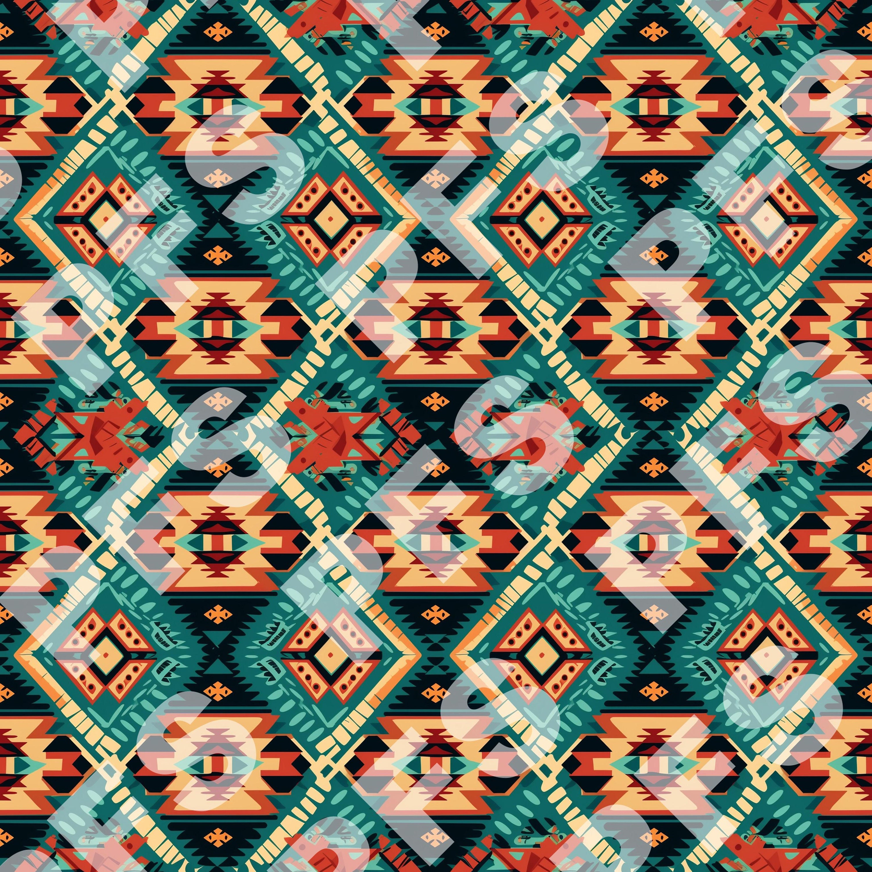 Traditional Aztec Patterns: 20 Digital Papers and Seamless - Etsy