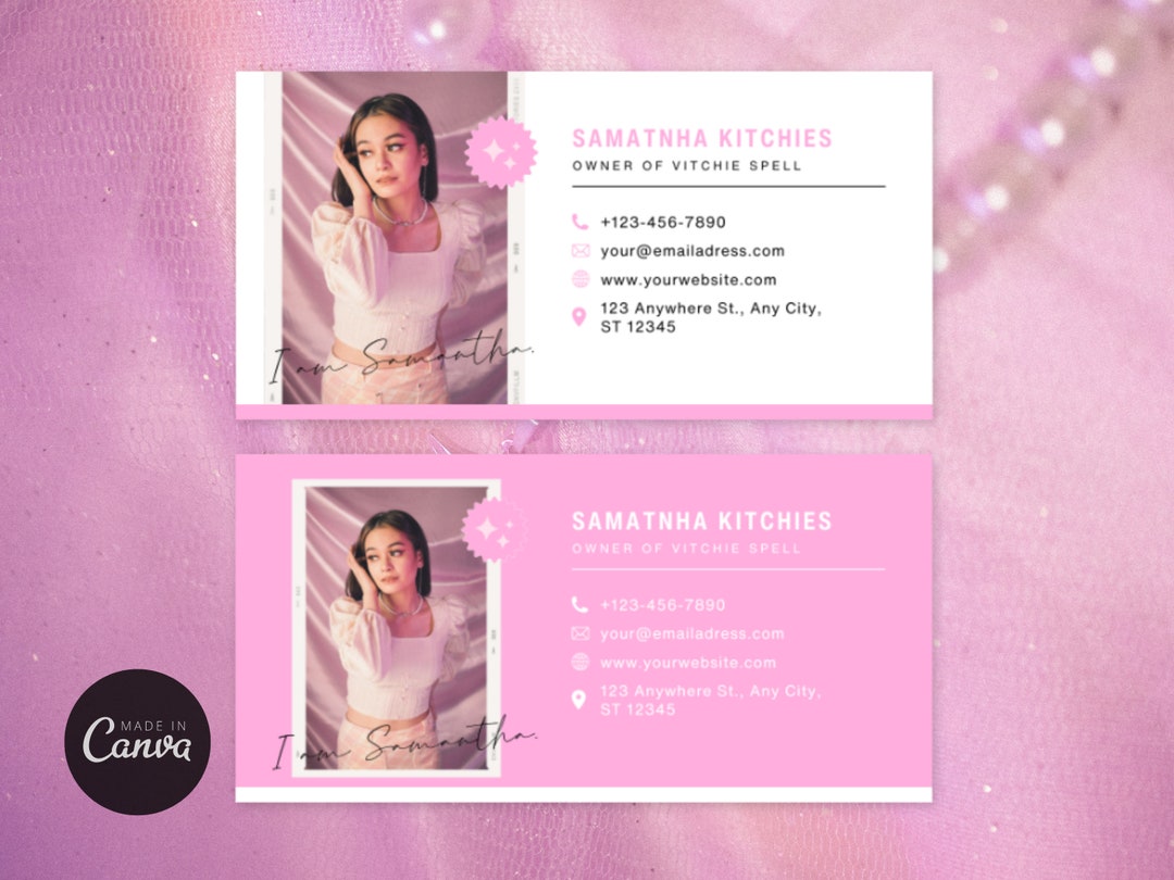 Retro Email Signature Template - Pink Fun Email Template Canva - Small ...