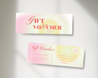 Minimal Gift Voucher Card Template - Gift Certificate Template ...