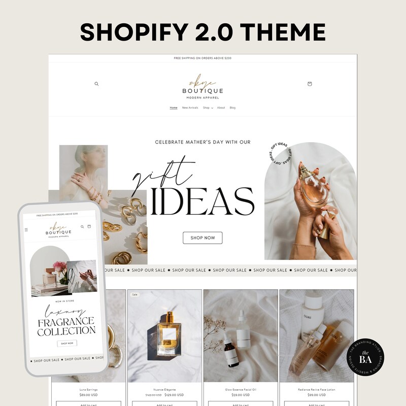 Shopify Website Templates - Etsy