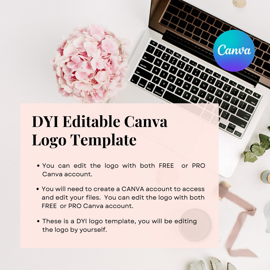 Retro Logo Design - Editable Logo Template Canva - Small Business Logo ...