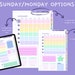 Pastel Base Digital Planner With Hyperlinked Templates - Etsy