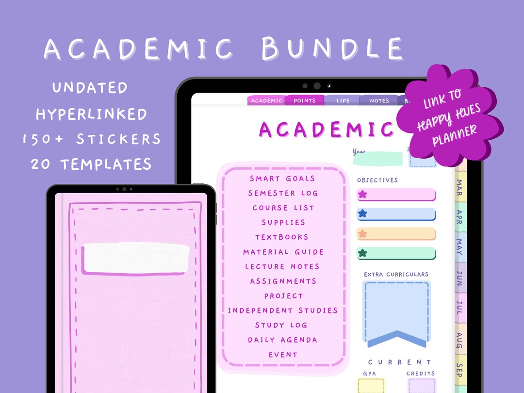 Student Digital Planner – Track Assignments, Exams and School Events ...