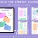Pastel Base Digital Planner With Hyperlinked Templates - Etsy