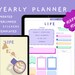 Pastel Base Digital Planner With Hyperlinked Templates - Etsy